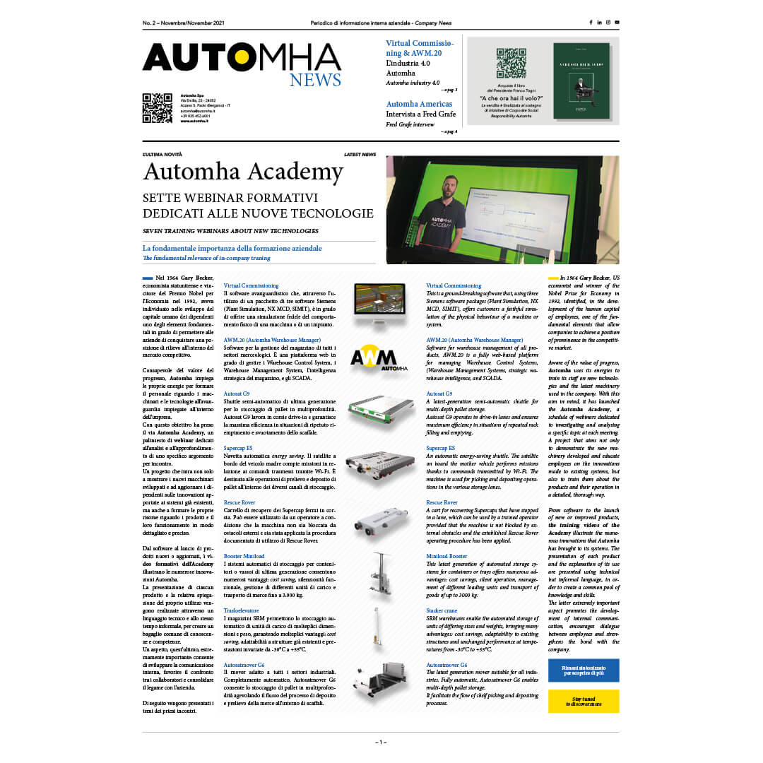 Automha News Novembre 2021 - Automha